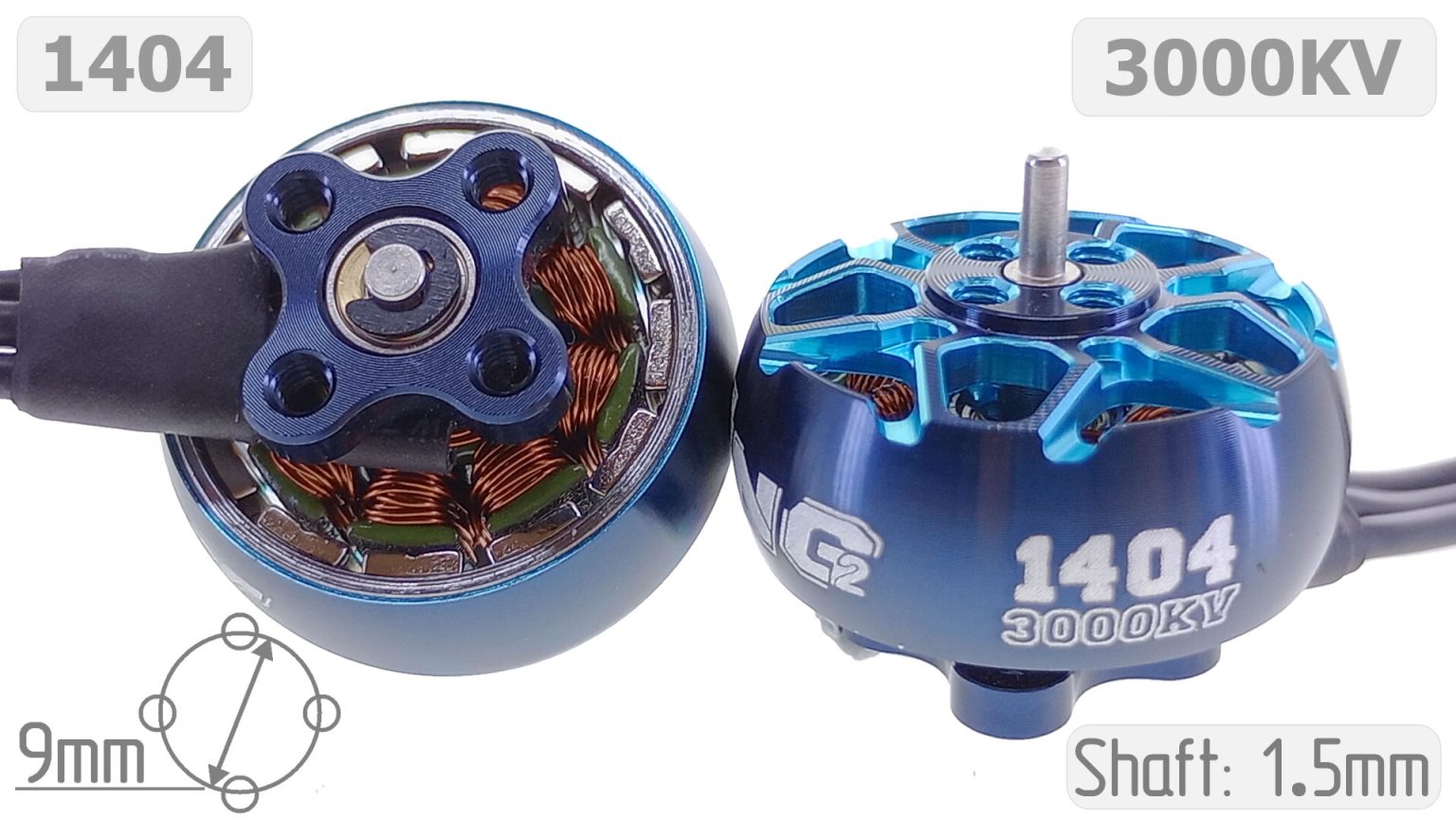 Motor SparkHobby 0802 19000KV – Cube FPV