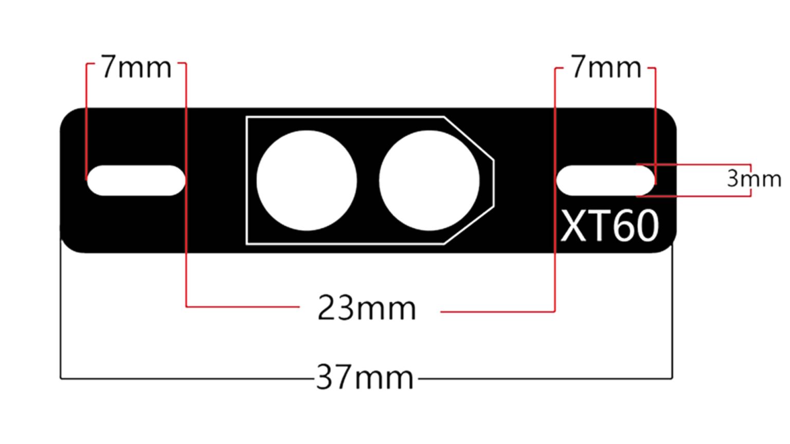 XT60 Frame Mount Board – Cube FPV