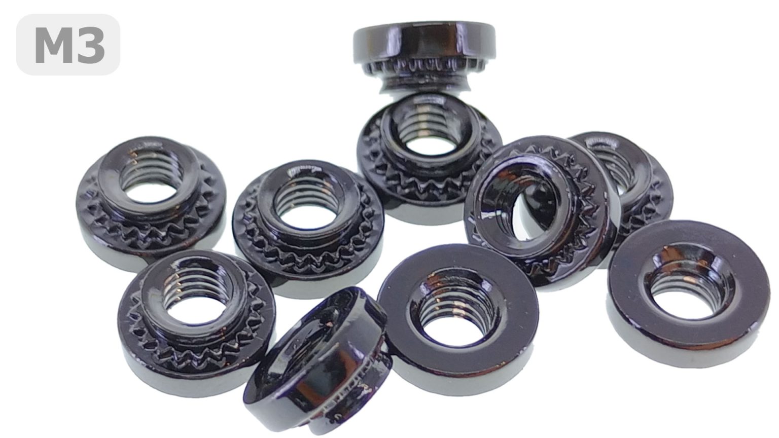 Clinch Nuts M3 Titanium Colour (Pack of 10) – Cube FPV