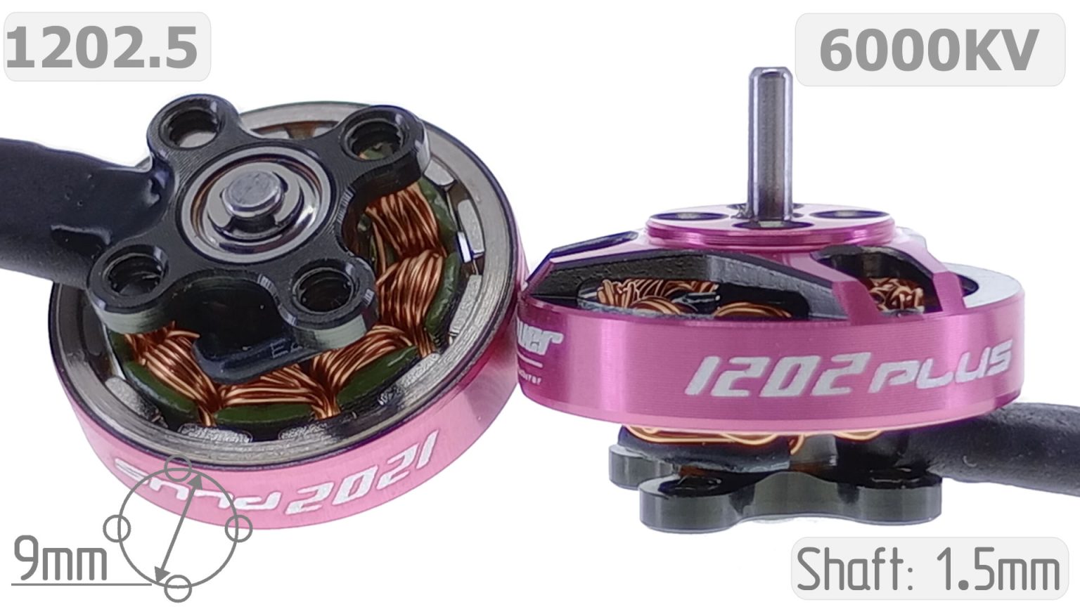 Motor RCINPOWER GTS V2 1202.5 6000KV Pink Gunmetal – Cube FPV