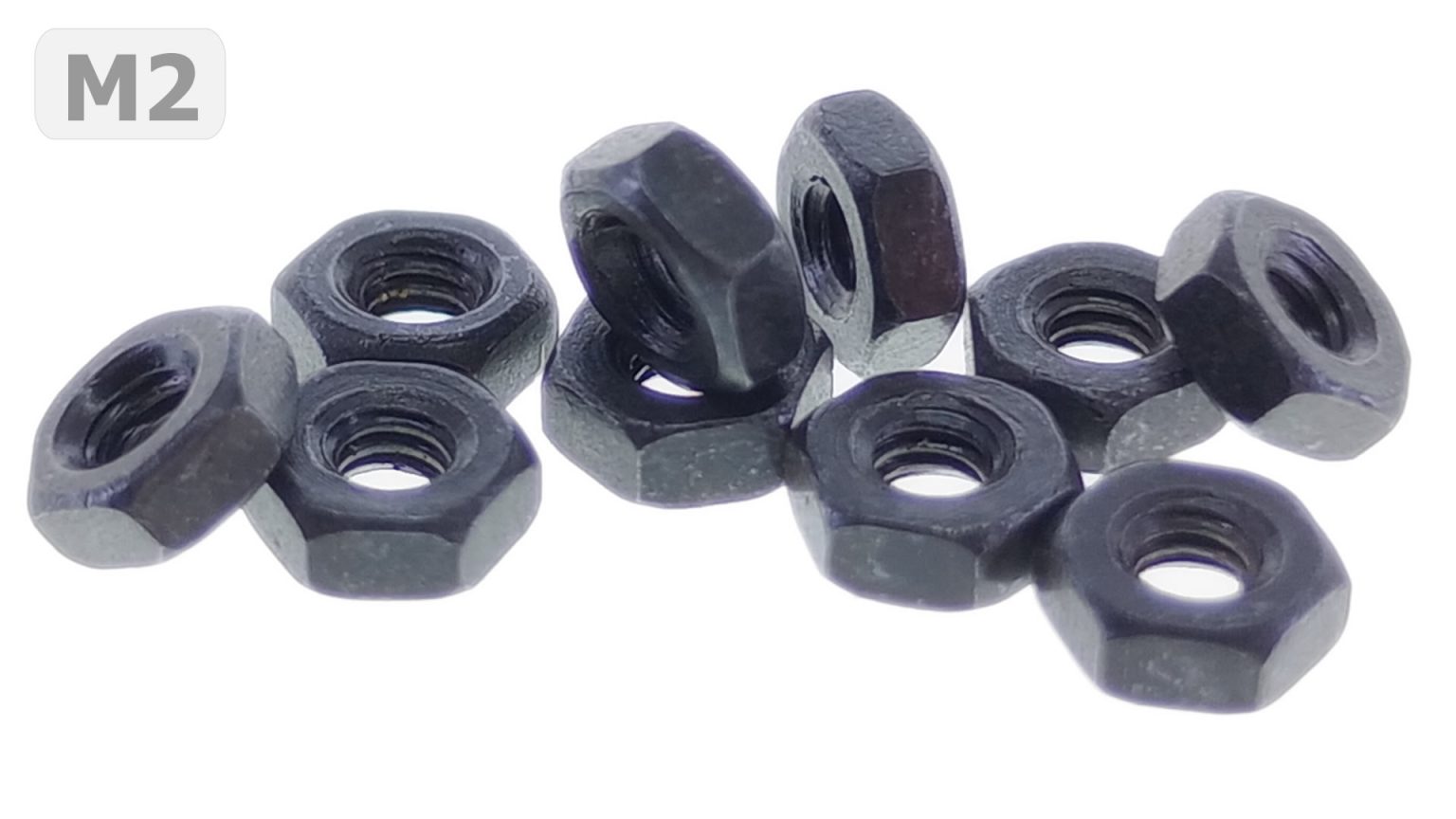 Nuts M2 Black (pack of 10) – Cube FPV