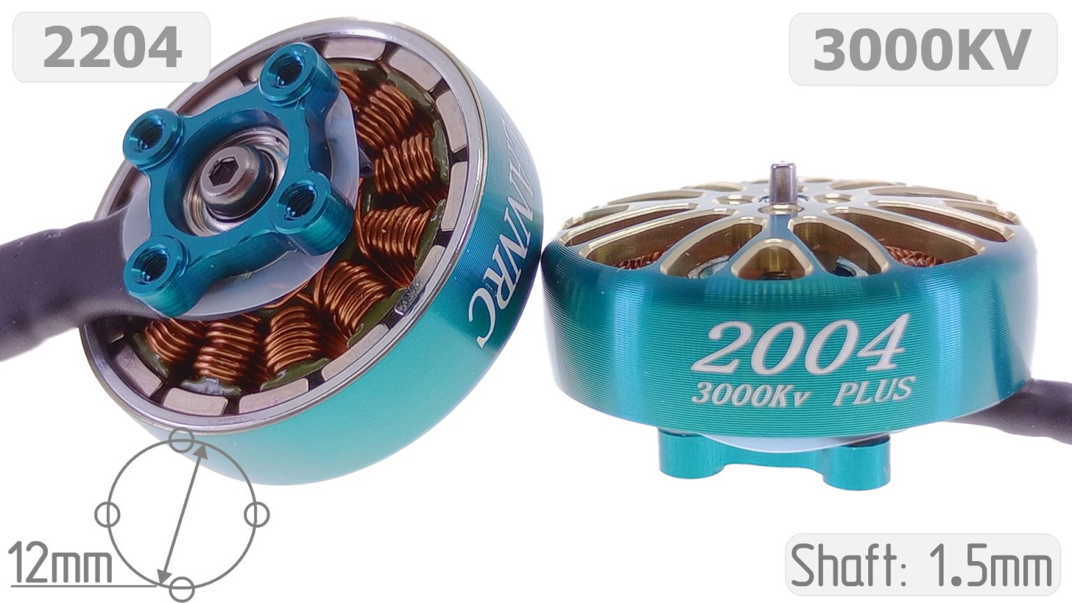 Motor LannRC 2004 3000KV – Cube FPV