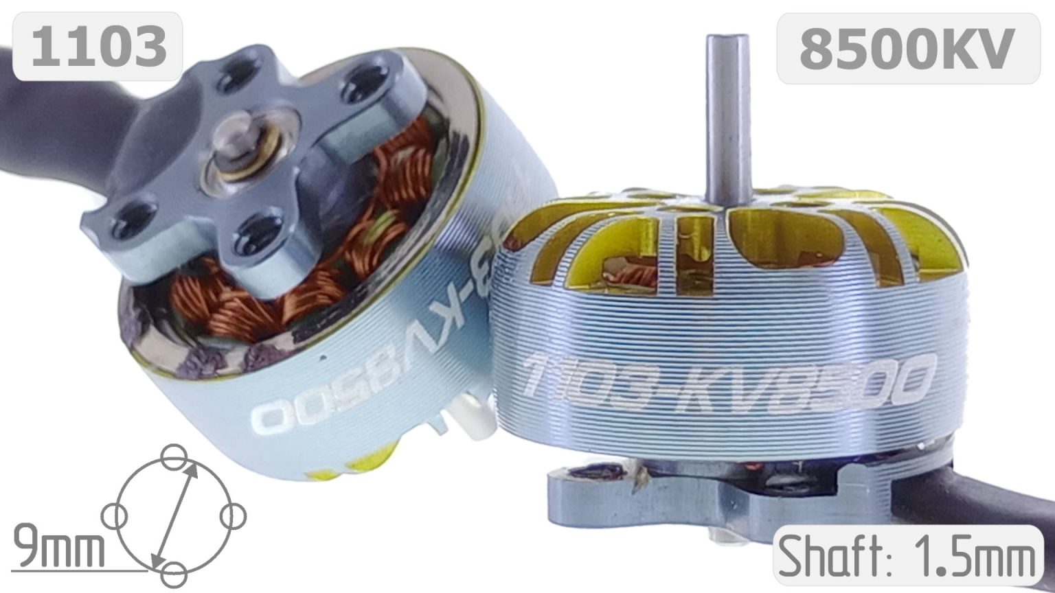 Motor SparkHobby XSPEED 1103 8500KV – Cube FPV