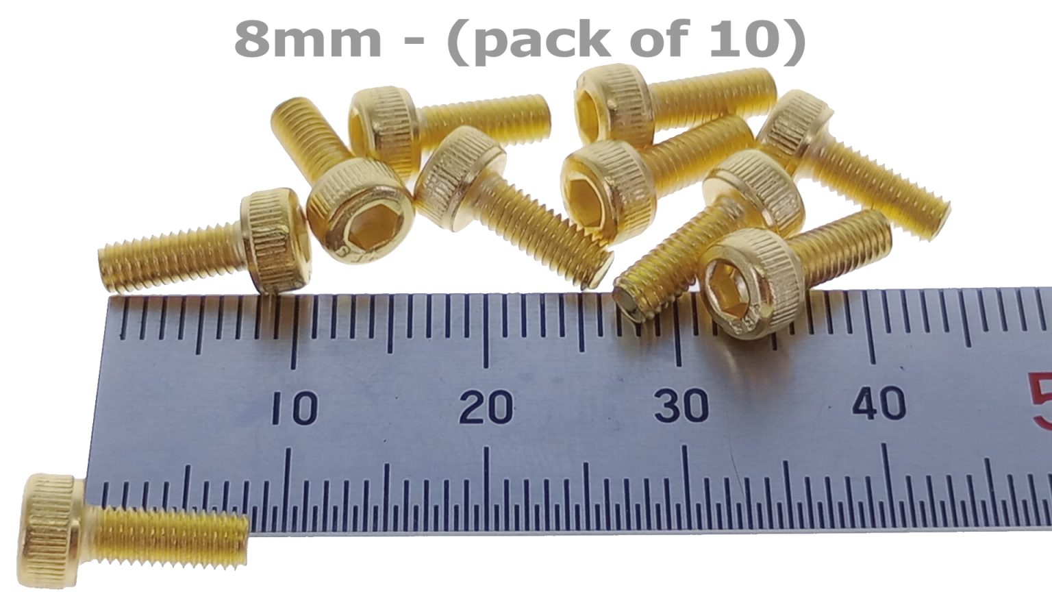 Bolts M3 Block Head Gold – Cube FPV