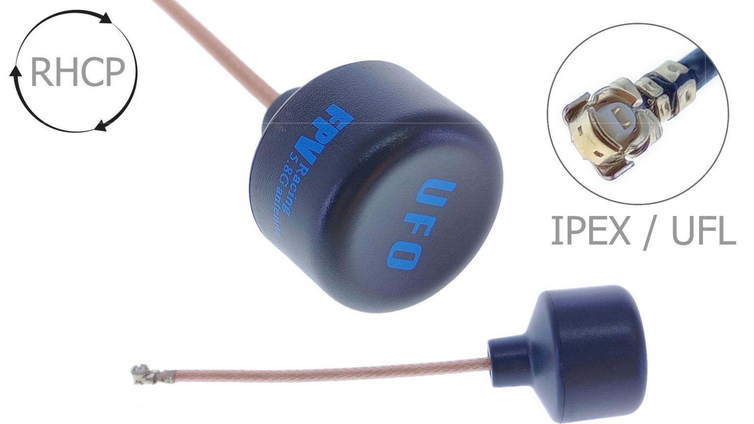 Antenna FPVRacing RHCP IPEX UFL – Cube FPV