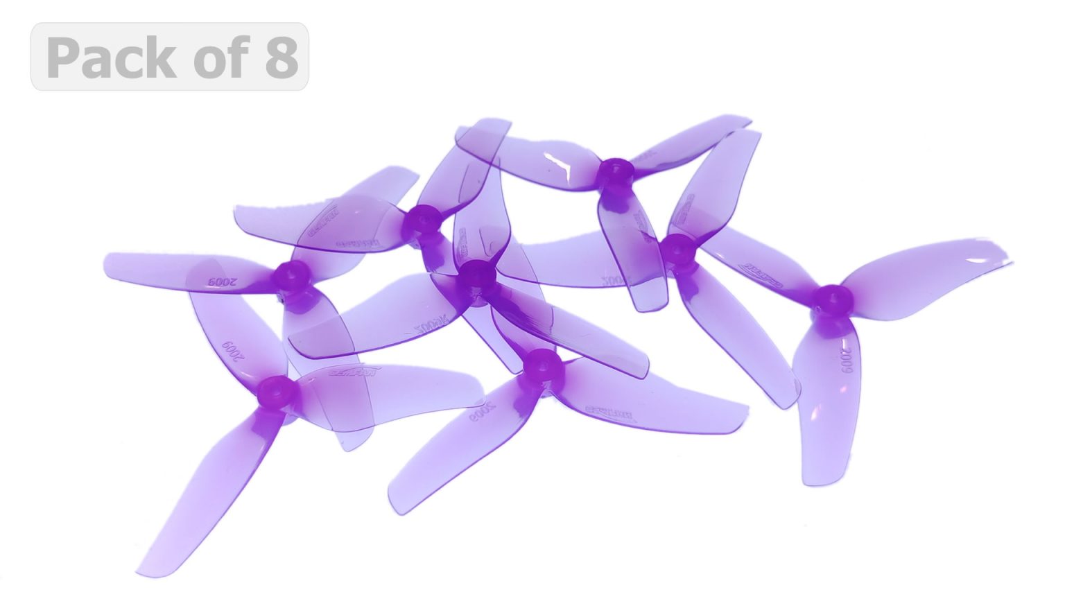 2 Inch Props Gemfan Hurricane 2009 3 Blade Purple – Cube FPV