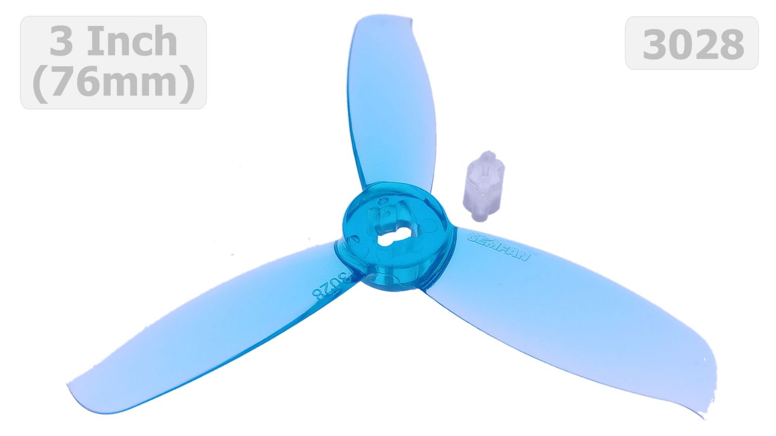3 Inch Props Gemfan 3028 3 Blade Blue – Cube FPV