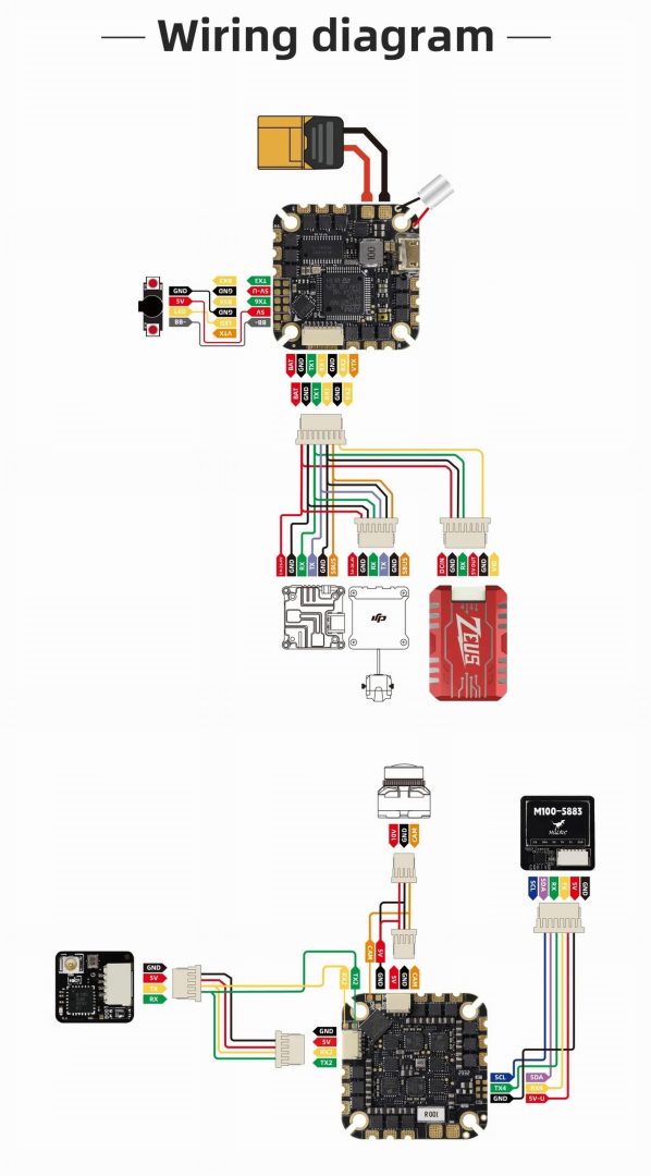 Flight Controller AIO HGLRC Specter 40A 4-6S MPU6000 – Cube FPV