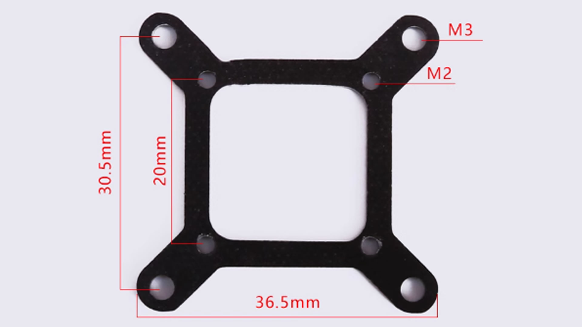 Stack Mount Adapter 20×20 to 30.5×30.5 – Cube FPV