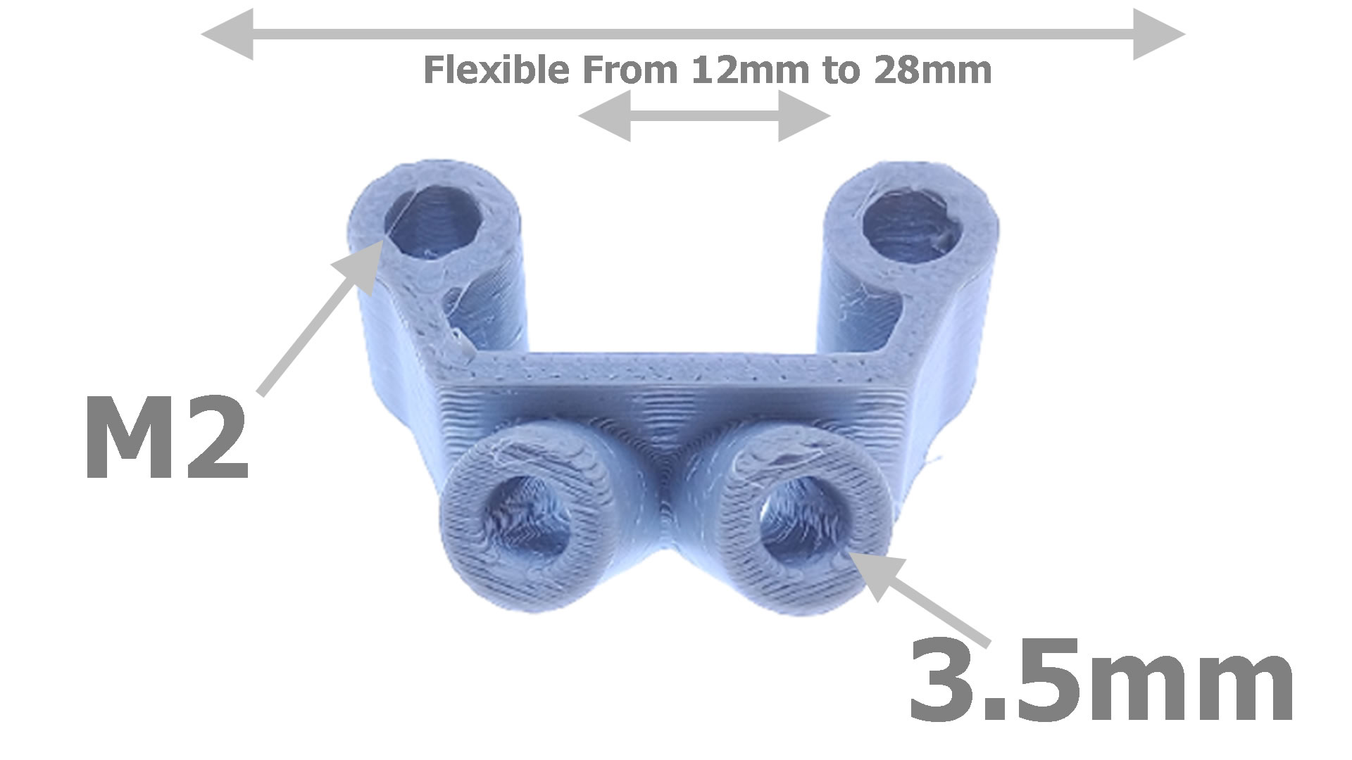 Generic Antenna Mount M2 Dual for DJI04 – Cube FPV